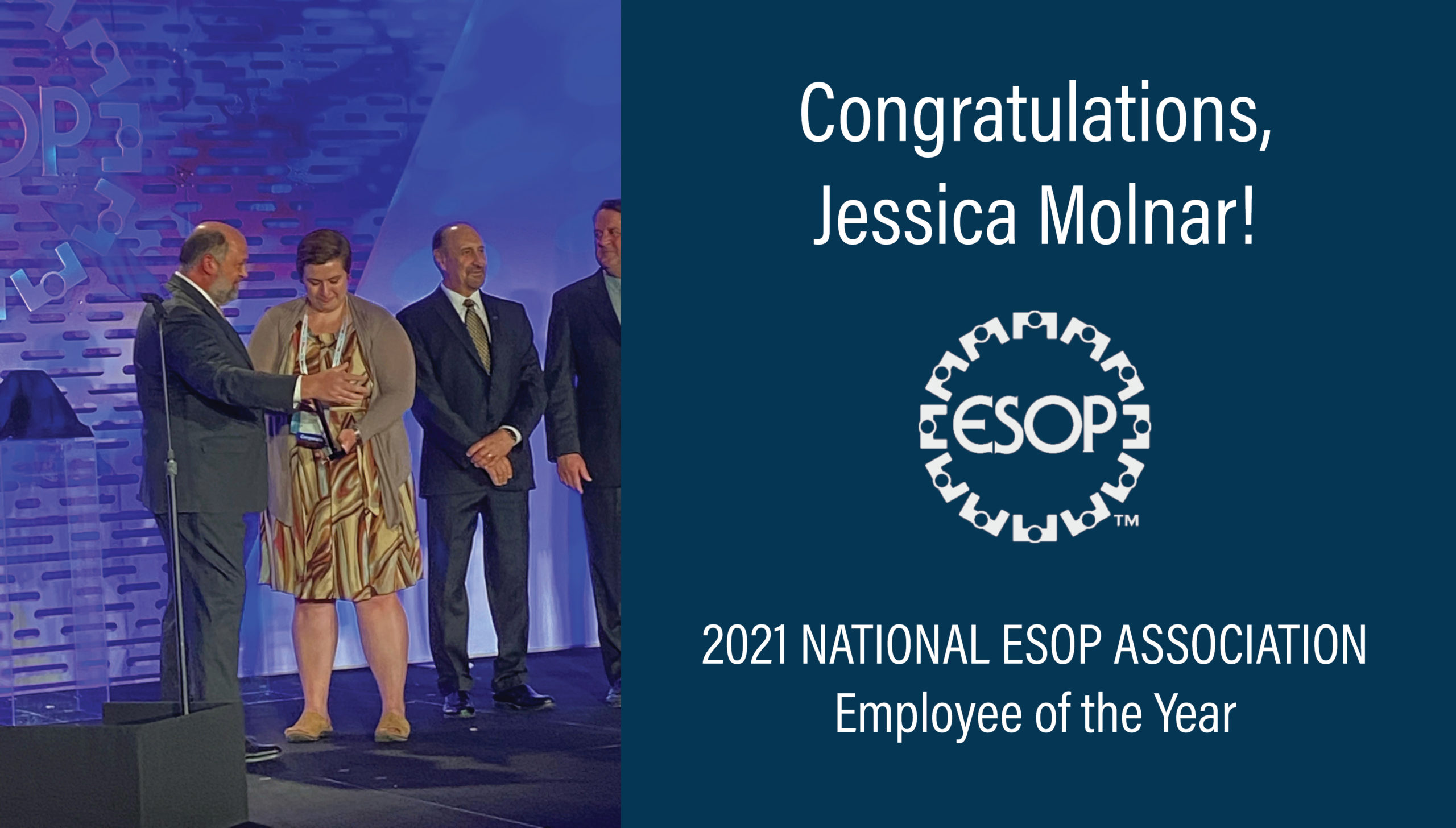 Jessica Molnar Named National ESOP Employee of the Year - Wiley|Wilson
